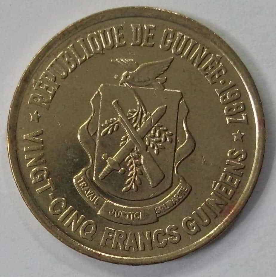 Guinea Republic - 25 Francs - @ Coins and Stamps - CoinStamp.in