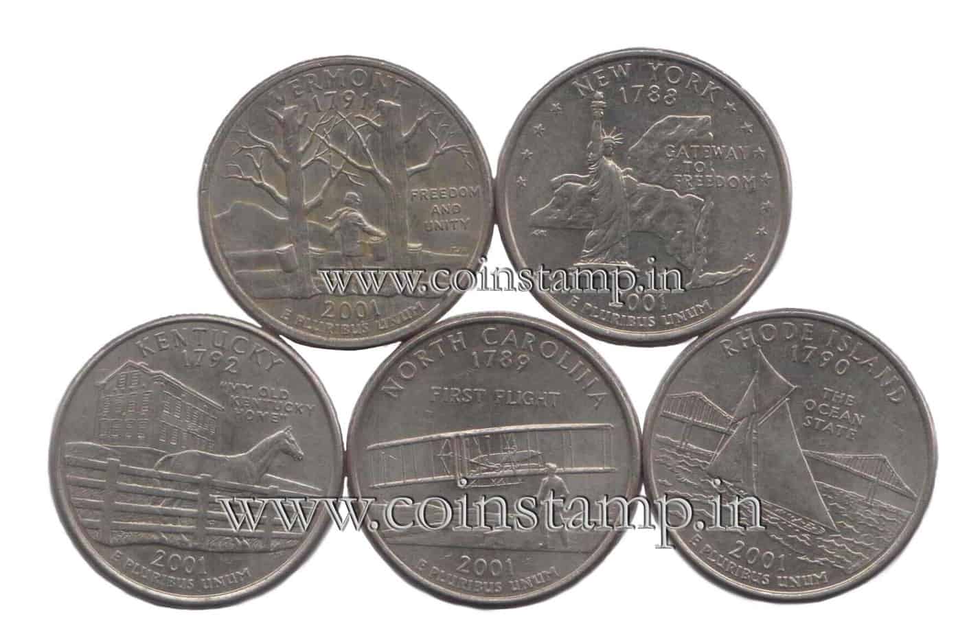 2001-State-Quarters-of-United-States-of-America-@-Coins-and-Stamps ...