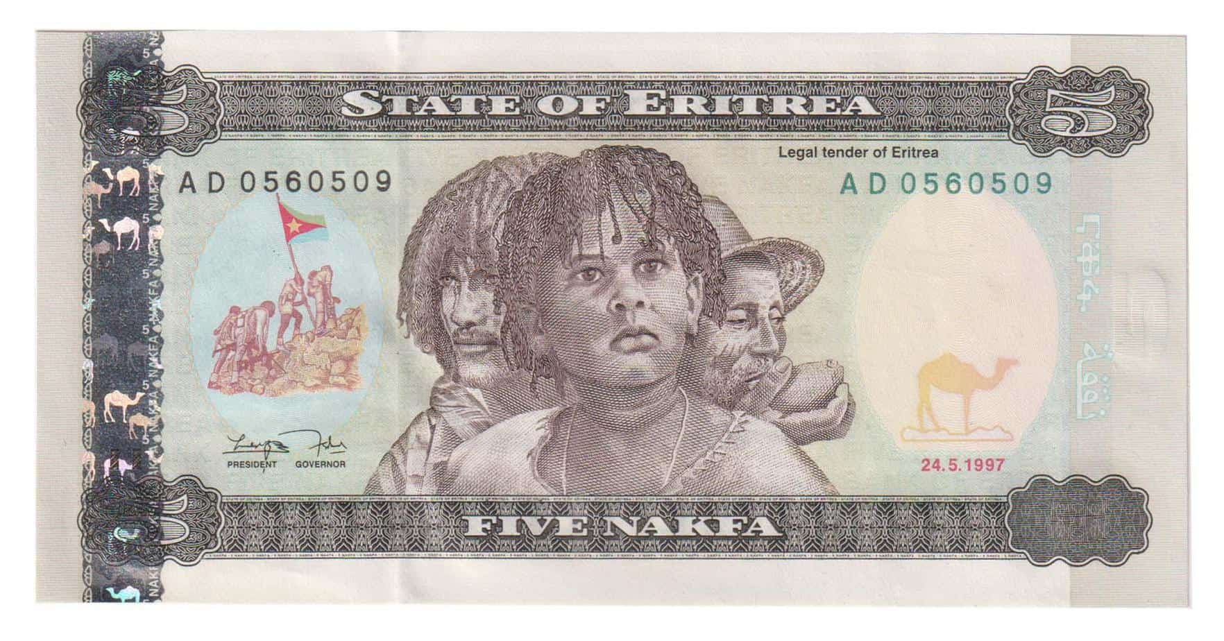 Eritrea 5 Nakfa @ Coins and Stamps - CoinStamp.in