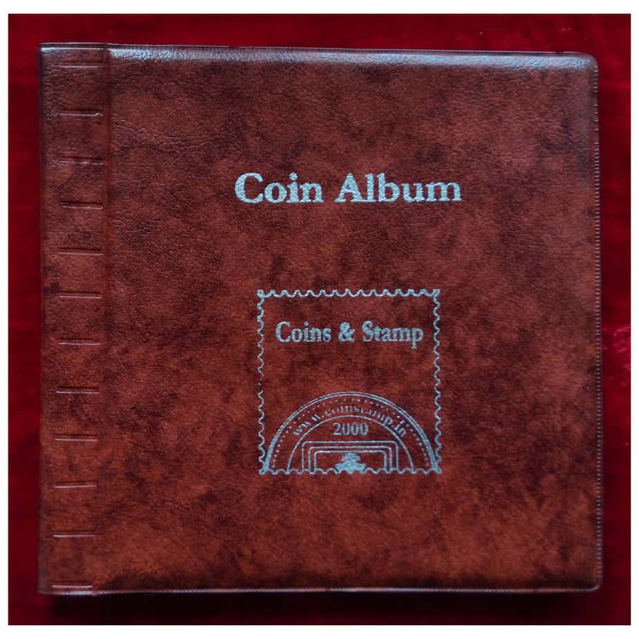 Coin Album Light Brown 108 Coins - CoinStamp.in