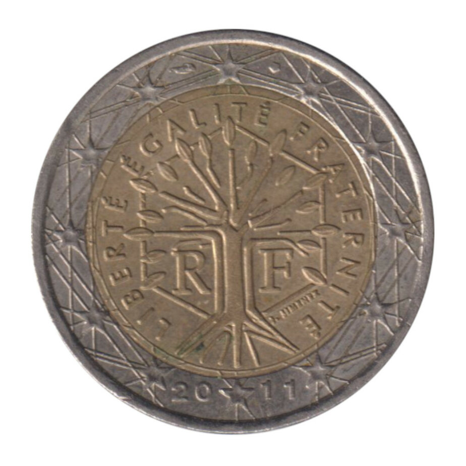 France 2 Euro 2nd Map Good Condition @ Coins and Stamps - CoinStamp.in