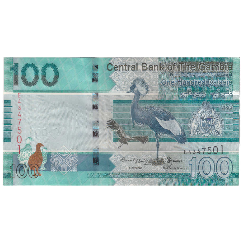 Gambia 100 Dalasis AUNC