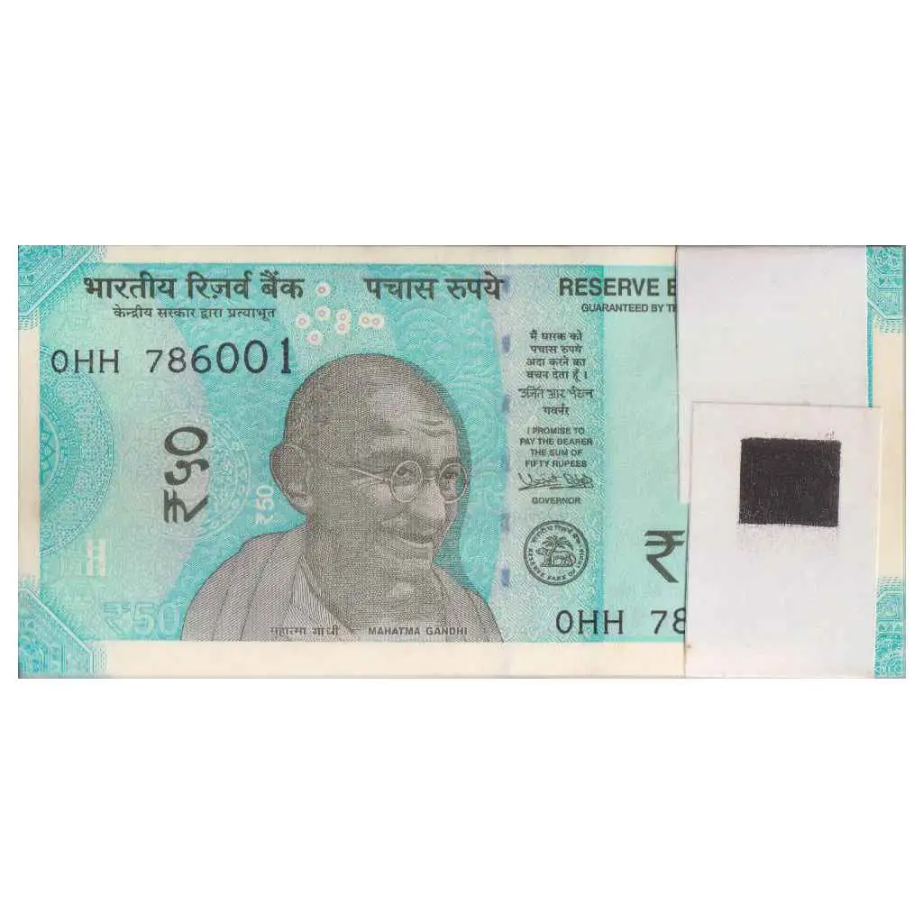 786 Series 50 Rupees Bundle Set - The Charm of Indian Currencies