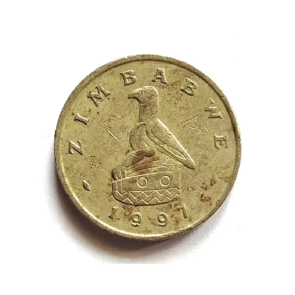 Zimbabwe Coins 2 Dollars Pangolin @ coinstamp.in