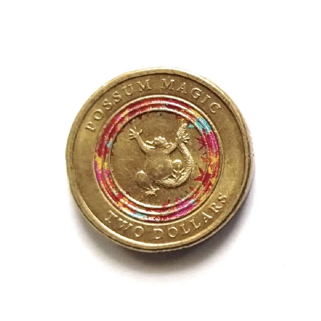 Australia Coins: Possum Magic, Happy Hush 2 Dollars, 2017