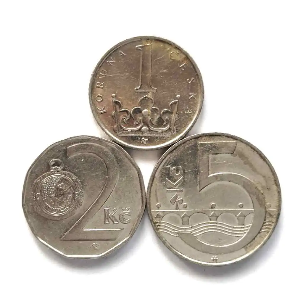 Czech Republic Coins: Nickel Plated Steel, 1993-2024