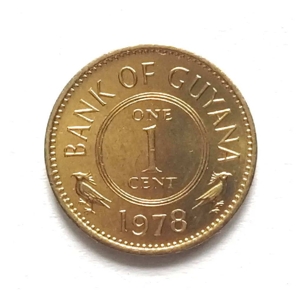 Guyana Coins: Elizabeth II 1 Cent Coin with Unique Features