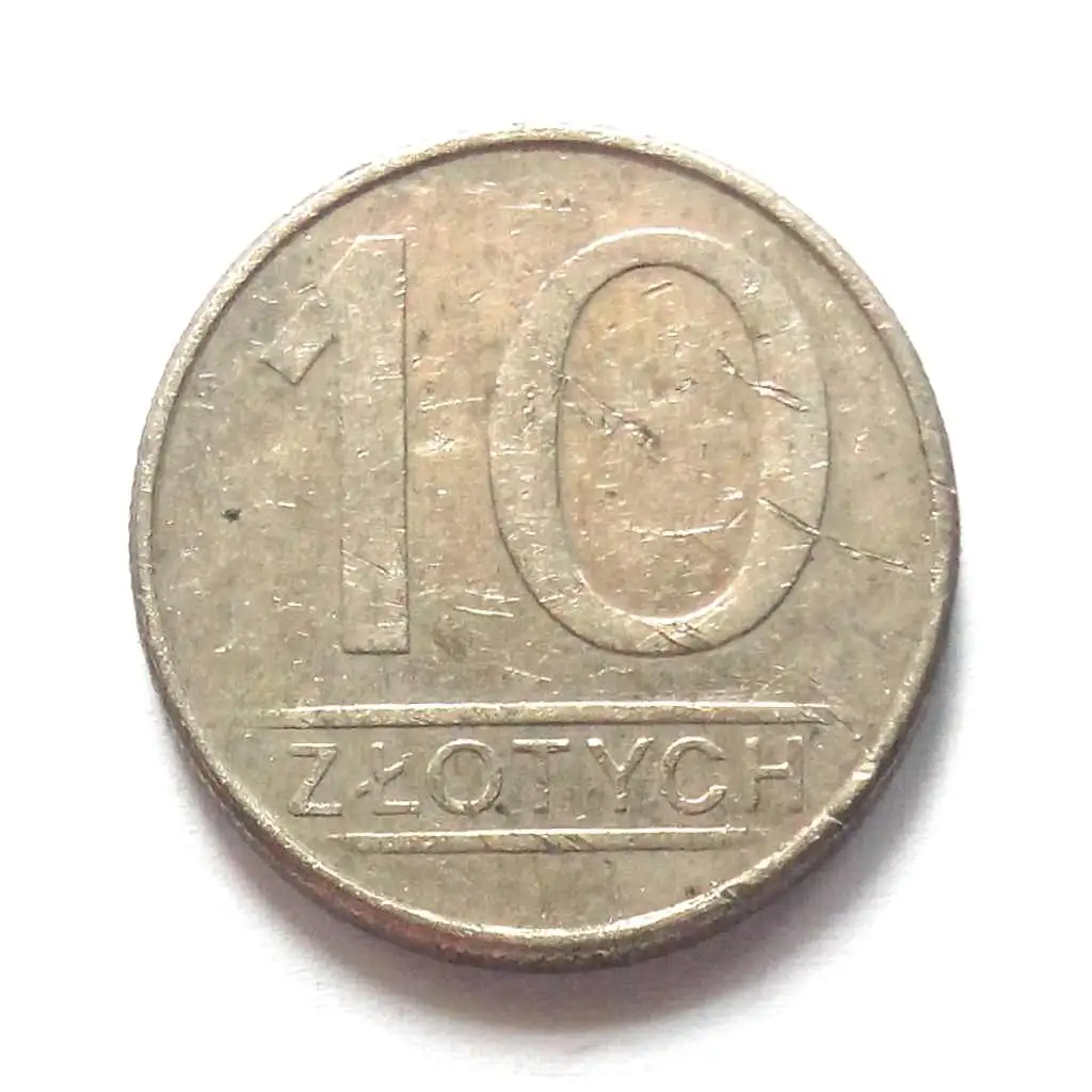 Poland Coins: 10 Zlotych Denomination from 1984-1988