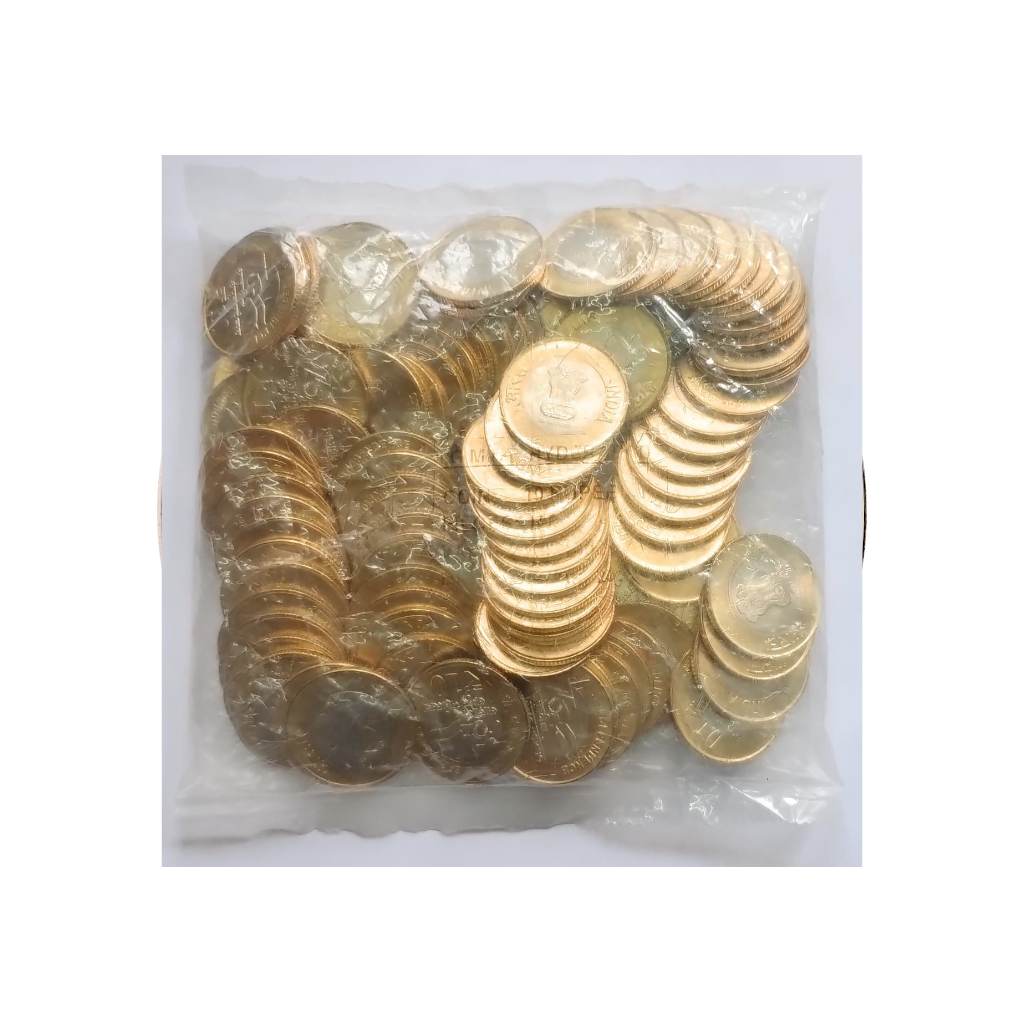 75 Years of Azadi Ka Amrit Mahotsav 10 Rupees AUNC 100 Coin Pack(2022 ...