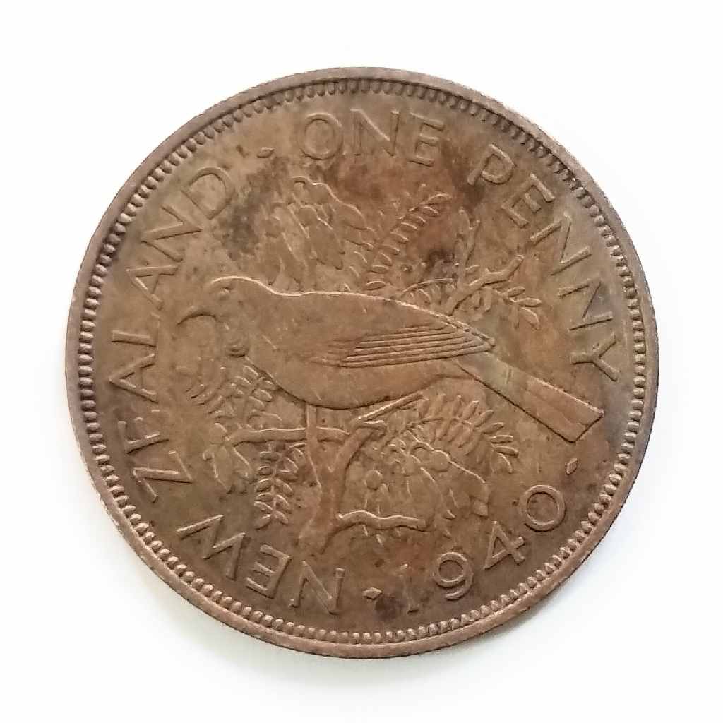 New Zealand 1 Penny - George VI 1st Type